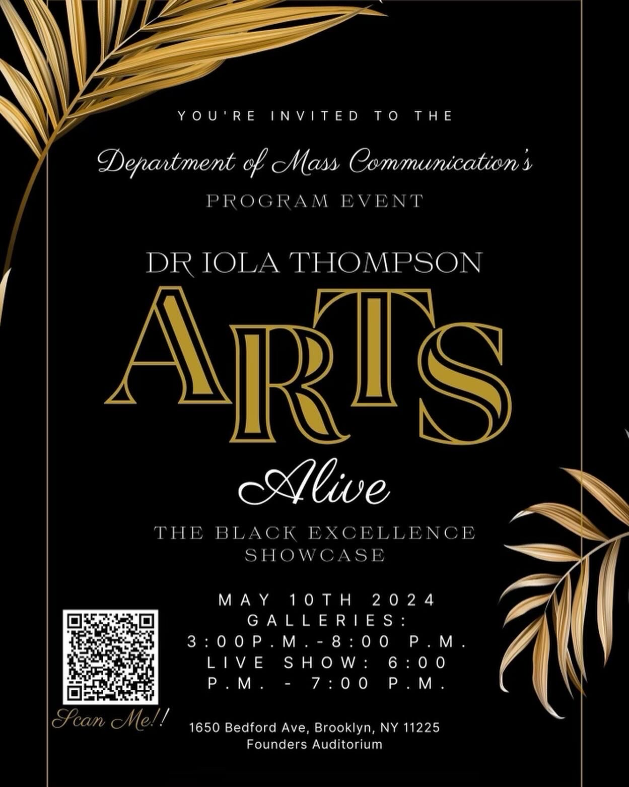 Arts Alive: The Black Excellence Showcase - Medgar Evers College