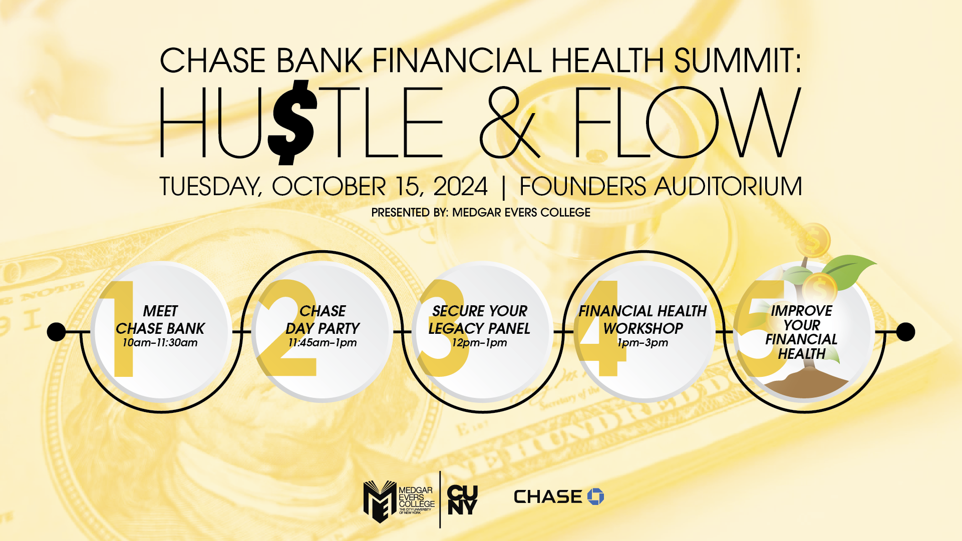 Chase Bank Financial Health Summit: Hustle & Flow - Medgar Evers College