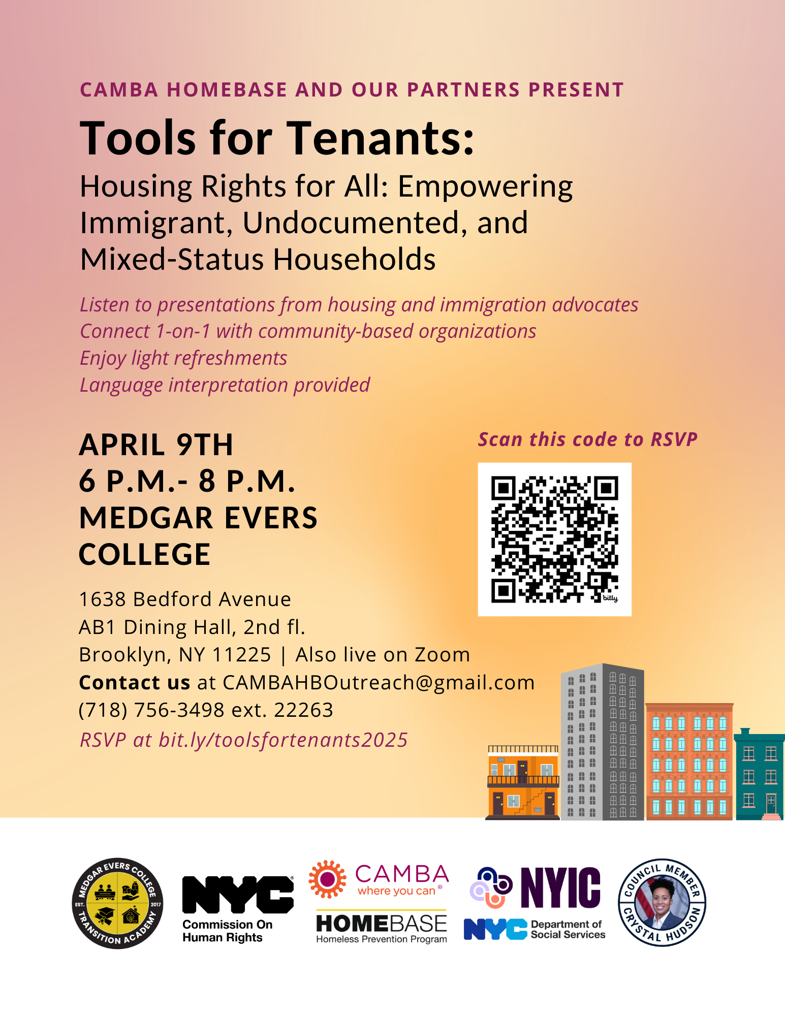 Tools for Tenants: Housing Rights for All - Medgar Evers College