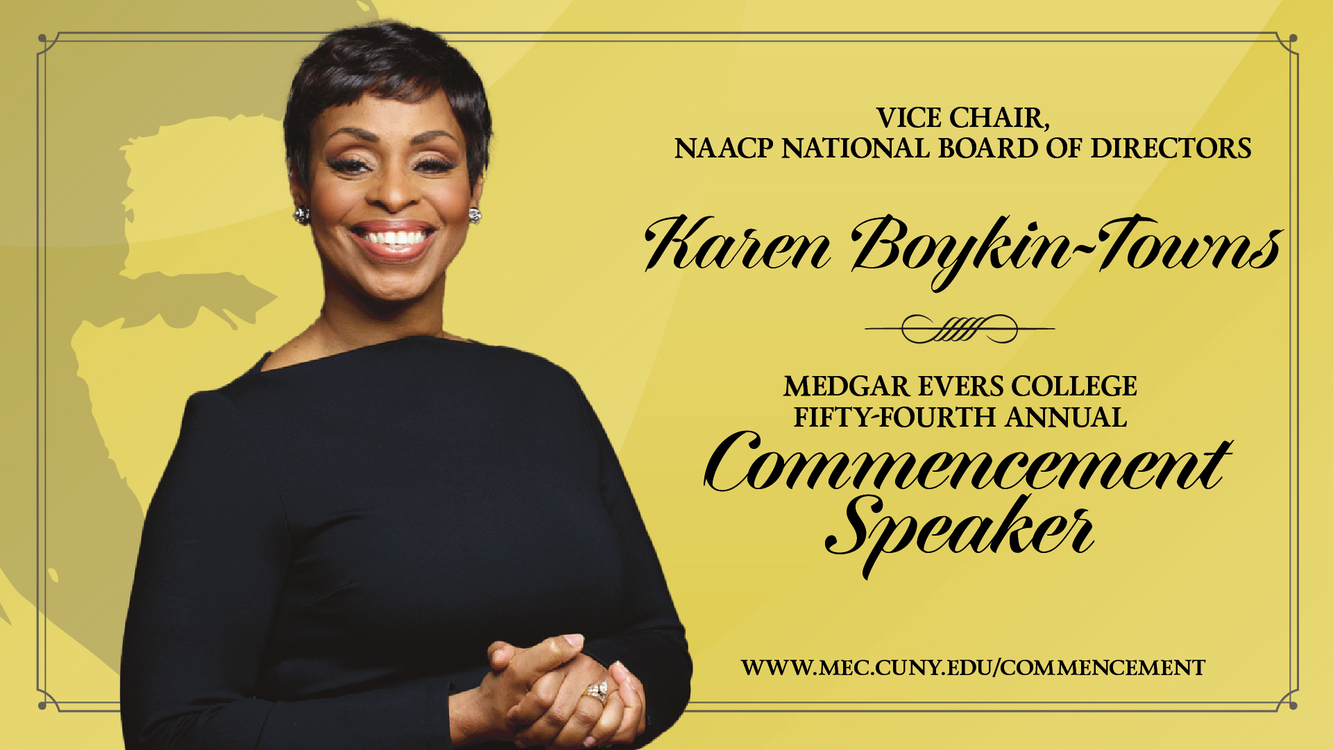 Karen Boykin-Towns announced as 2025 Commencement Speaker - Medgar ...