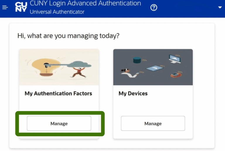 CUNY Multi-Factor Authentication - Medgar Evers College